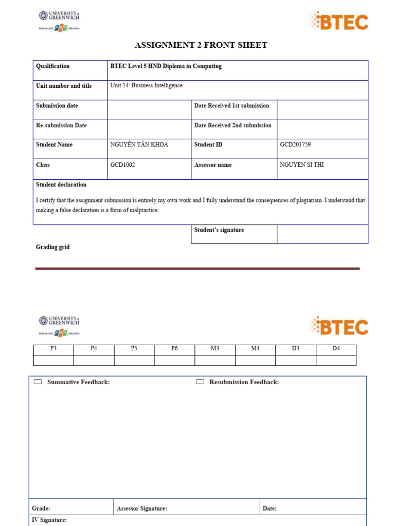 Asm2 Buingochuy GCD191347-2 | PDF | Business Intelligence | Privacy