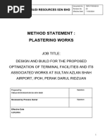 WORKS METHOD STATEMENT Ceiling Works | PDF | Ceiling | Wall