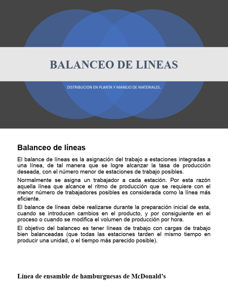 Balanceo de Lineas | PDF