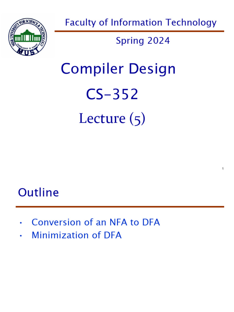 NFA to DFA Conversion Guide | PDF | Algorithms