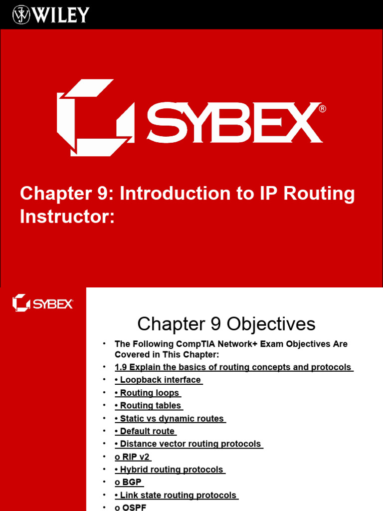 Ch9 Static And Dynamic Routing Pdf Routing Router Computing 7097