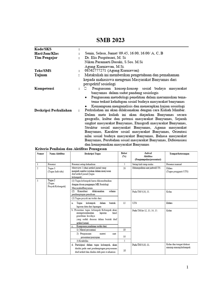 Protokol Penelitian SMB | PDF | Karier & Perkembangan
