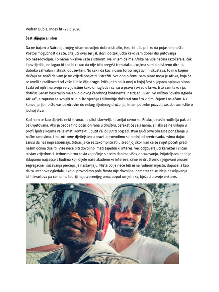 Afrika - Vedran Buble | PDF