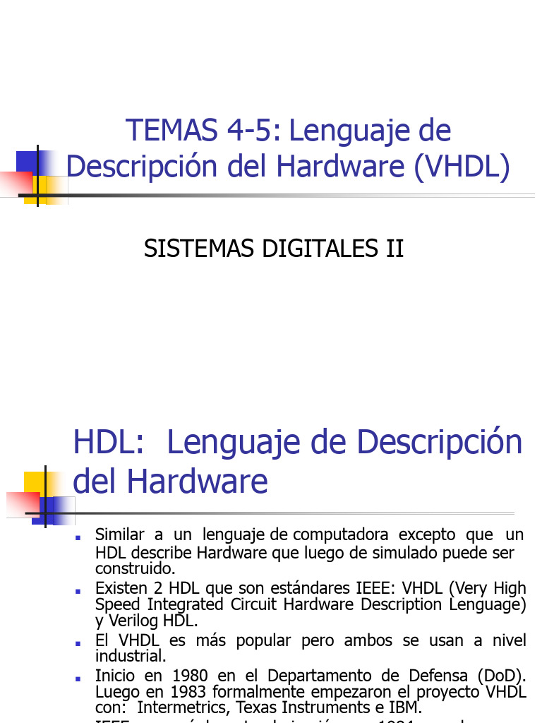 005 Digi Ii VHDL | PDF | Vhdl | Ingeniería Informática