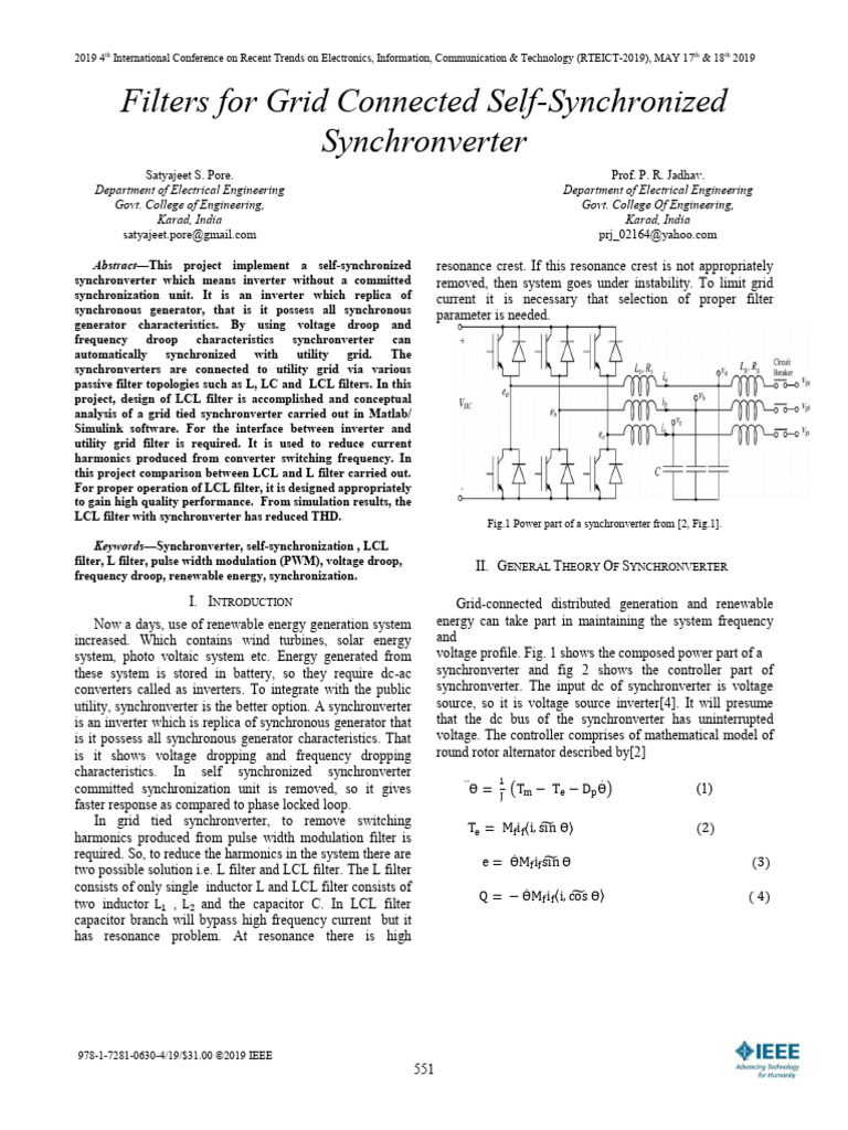 82 - 10 1109@rteict46194 2019 9016821 | PDF | Power Inverter | Resonance
