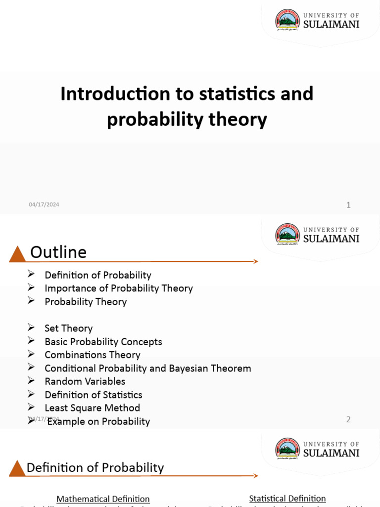 Introduction To Statistics and Probability Theory | PDF | Errors And Residuals | Statistics
