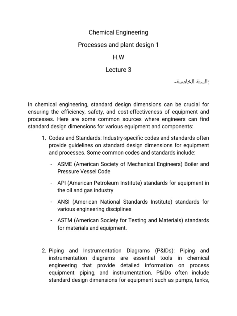 H.W 3 | PDF | Engineering | Chemical Engineering