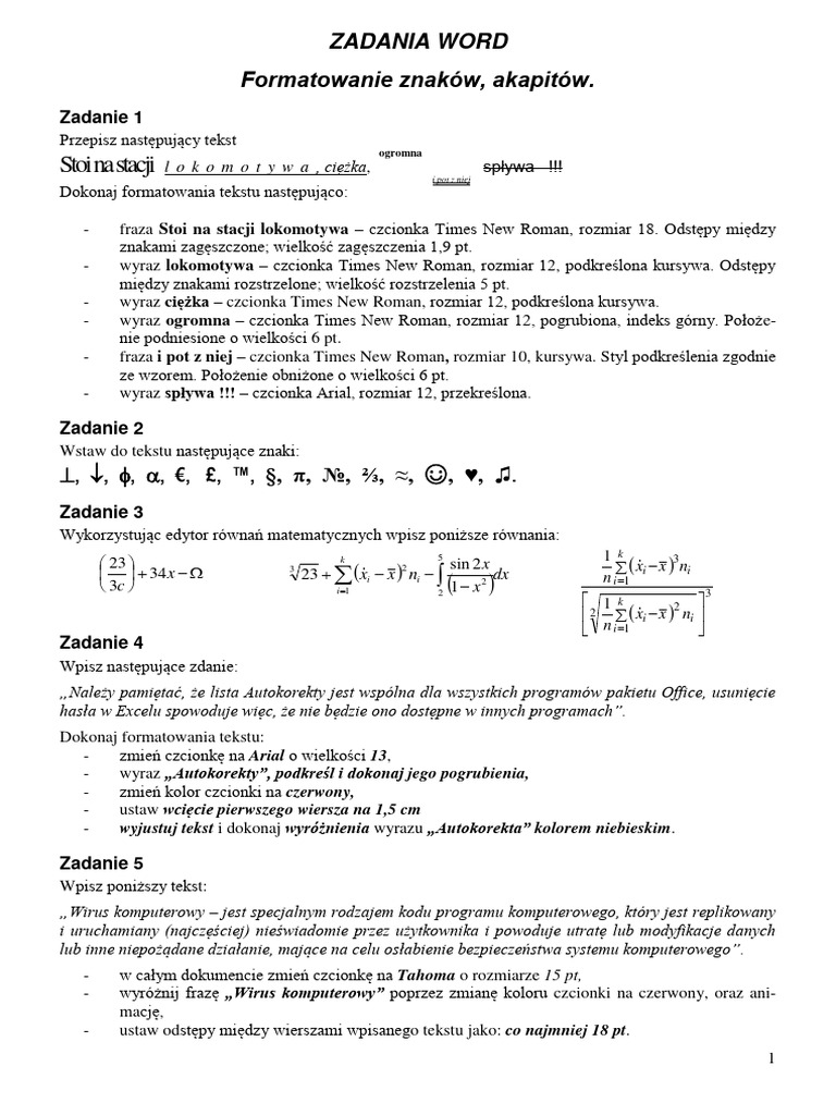 word_ćwiczenia | PDF