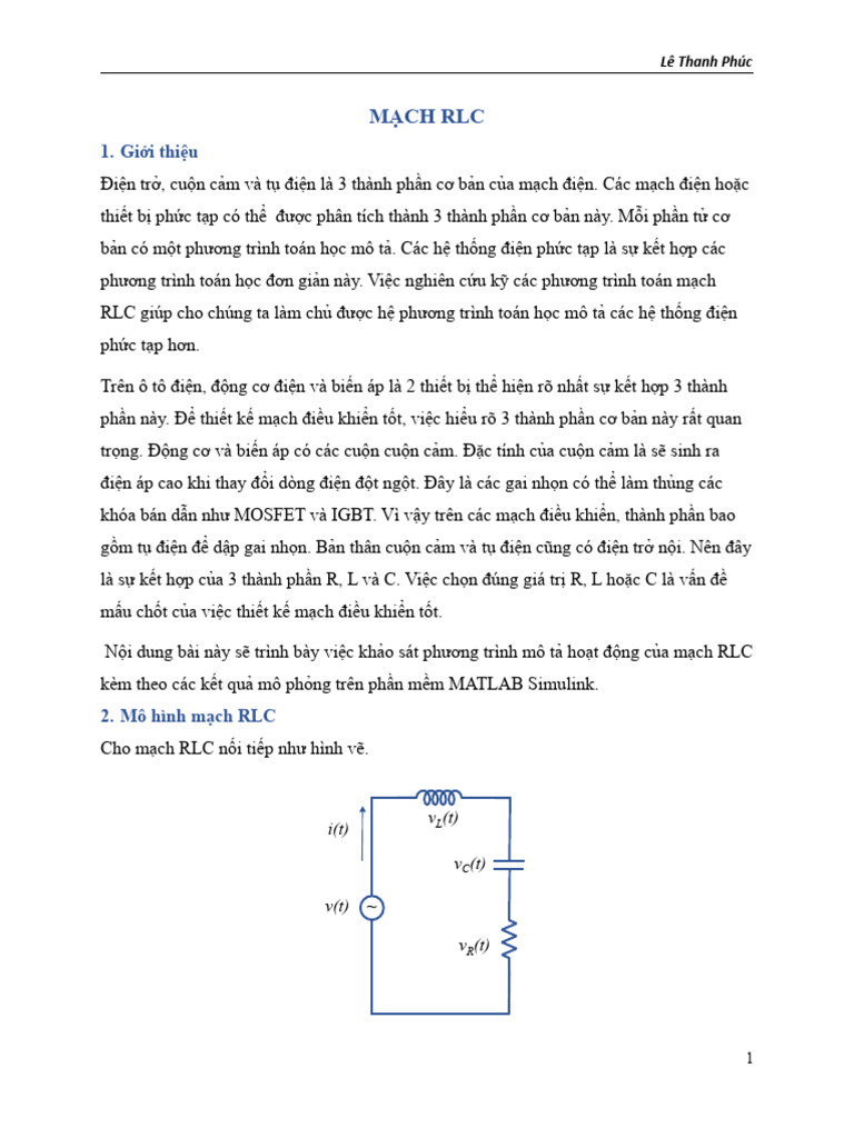 M CH RLC | PDF
