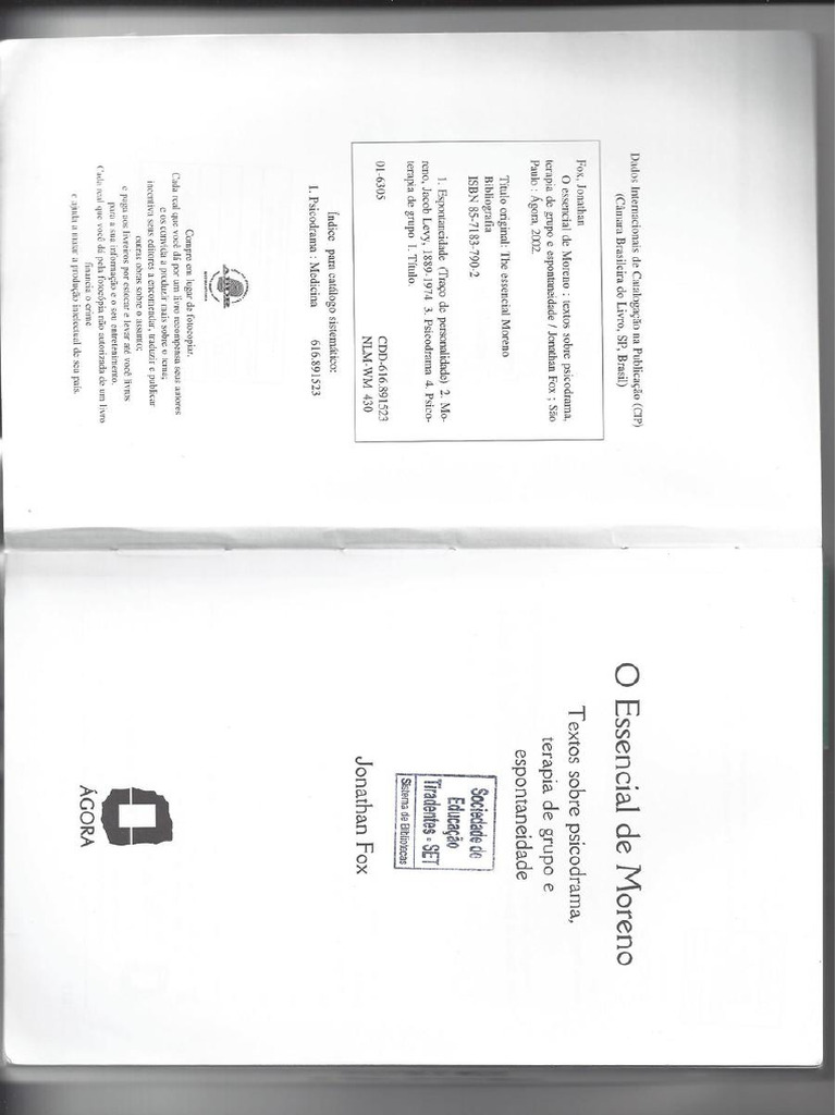 Jonathan Fox o Essencial de Morenopdf - Compress | PDF