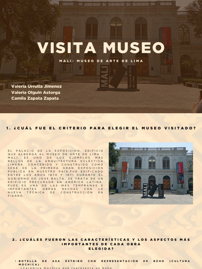 Visita al Museo de Arte de Lima | PDF | Museo