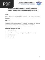 Method Statement For Installation of Automatic Sliding Door | PDF | Personal Protective ...