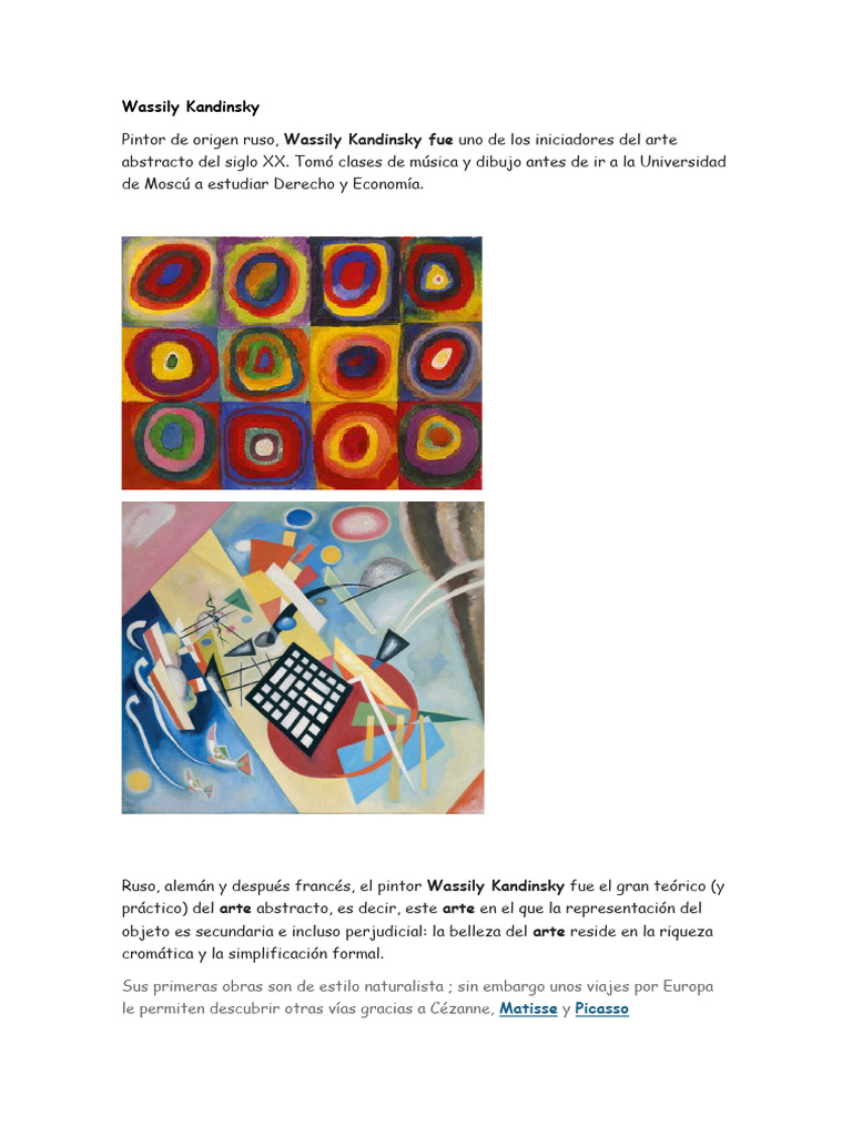 Wassily Kandinsky | PDF | Arte | Historia