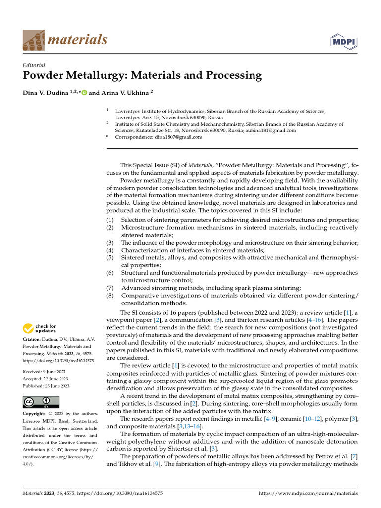 Powder_Metallurgy_Materials_and_Processing | PDF | Sintering ...
