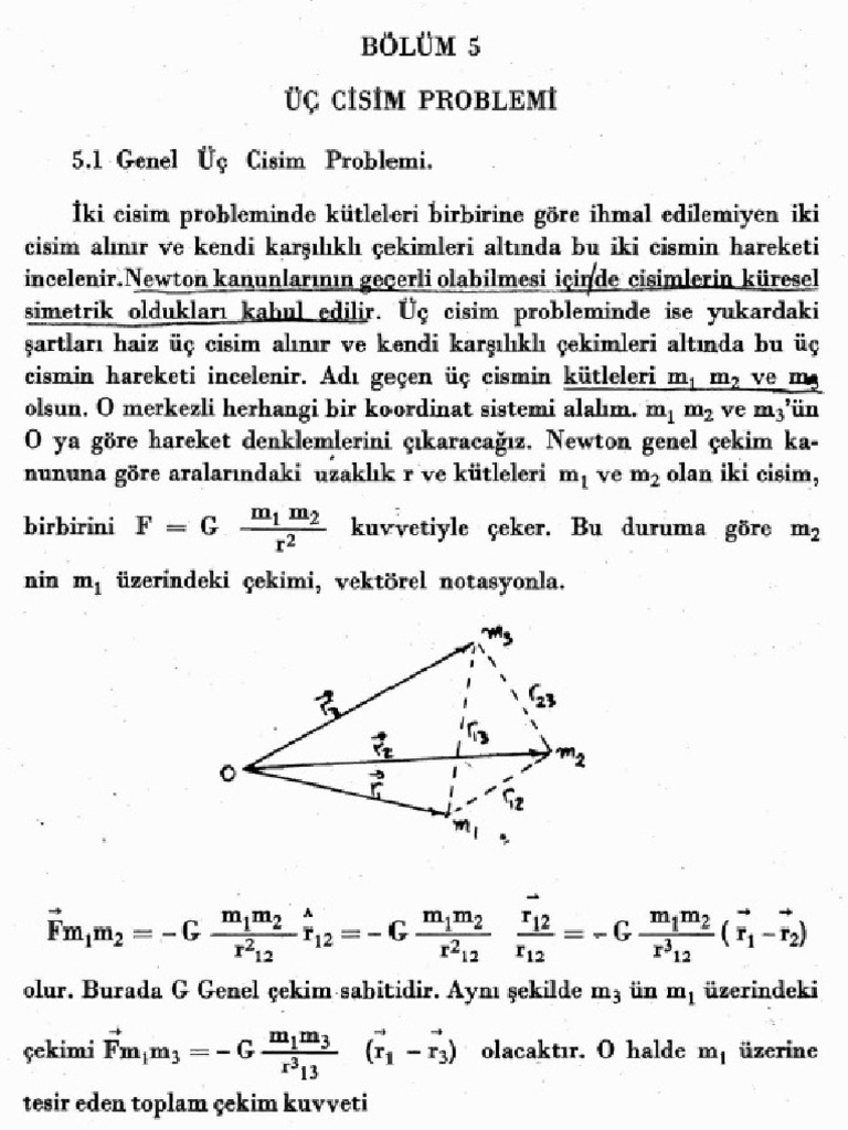 5.bolum Uc Cisim Problemi | PDF