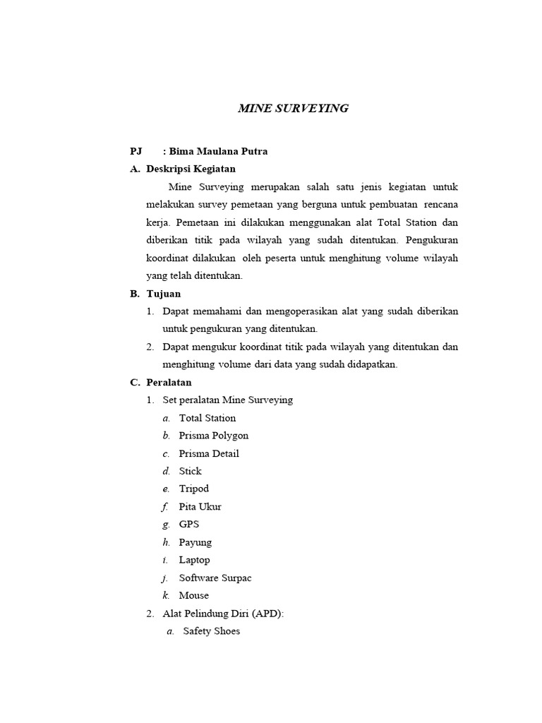 Mine Surveying | PDF
