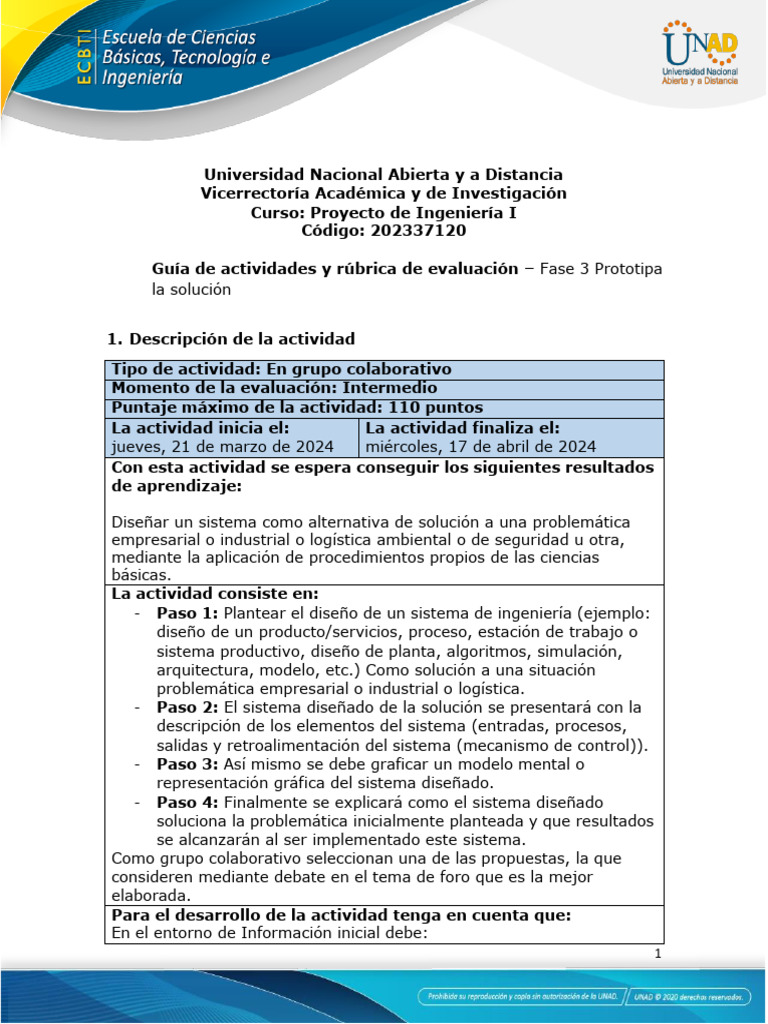 Guia de Actividades y Rúbrica de Evaluación - Unidad 2 - Fase 3 - Prototipa La Solución ...