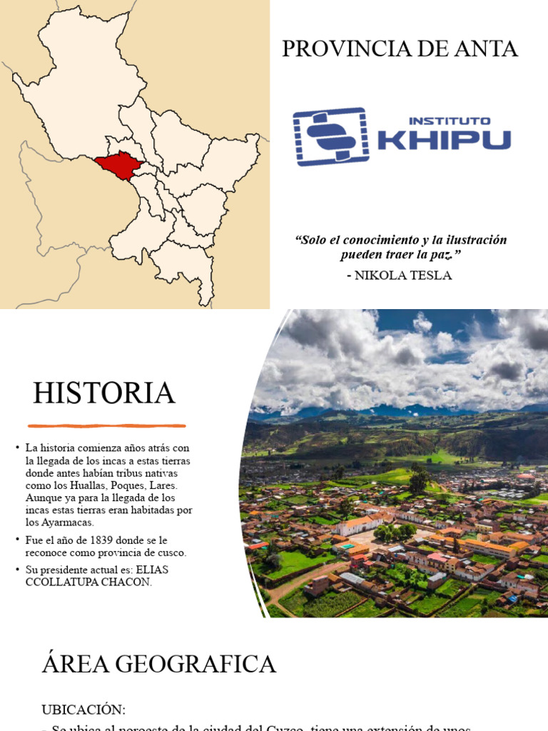 PROVINCIA DE ANTA cusco Perú | PDF