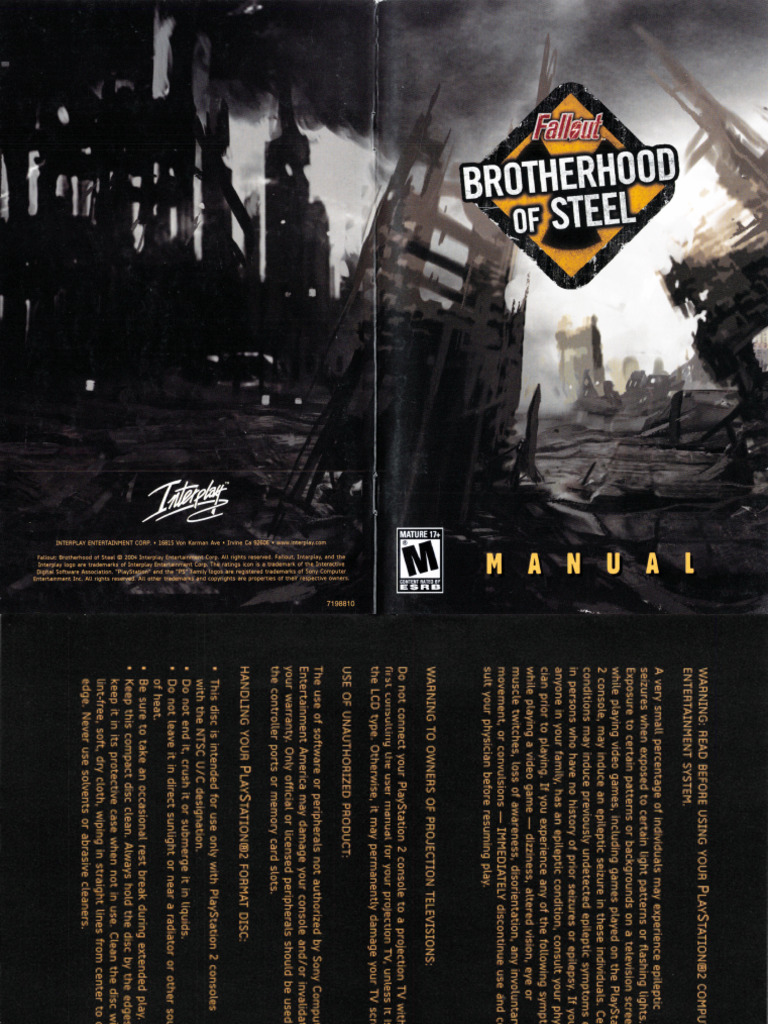 Fallout - Brotherhood of Steel - Manual | PDF