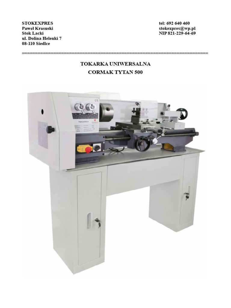 Tokarka x3 | PDF