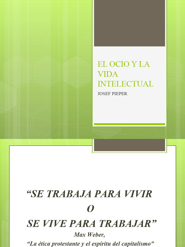 El Ocio y La Vida Intelectual | PDF | Ocio | Amor