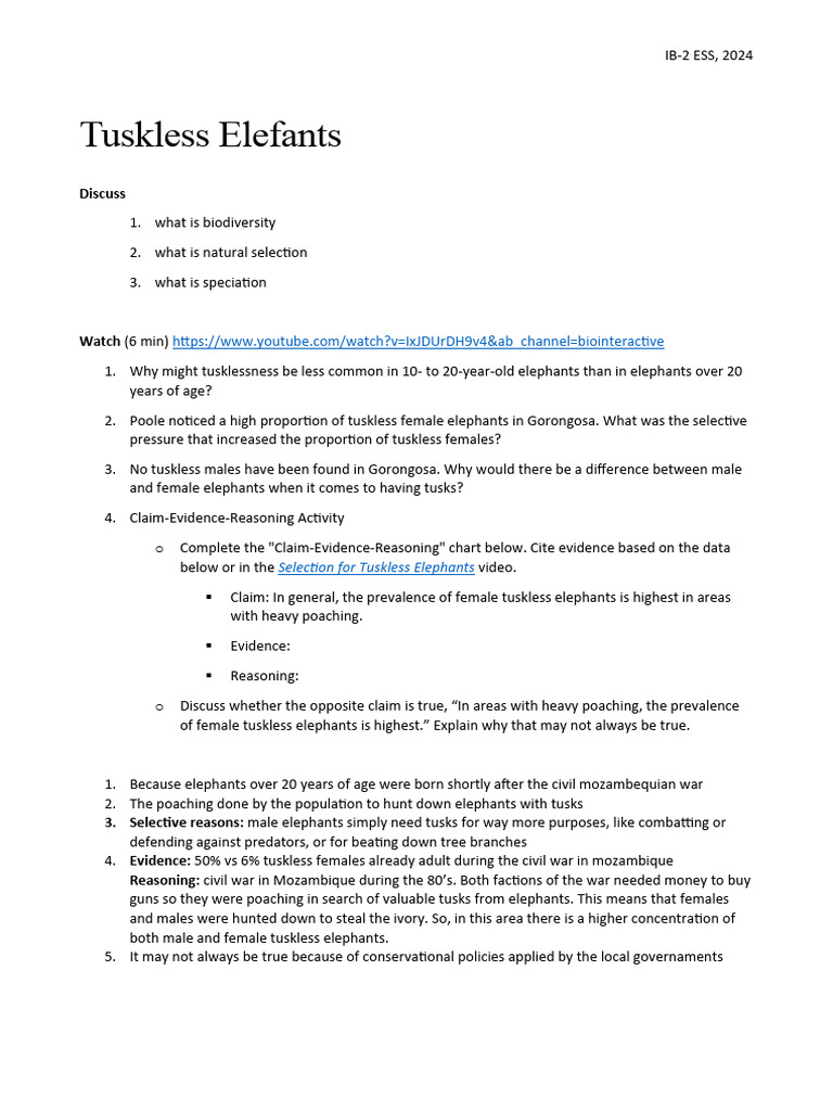 Tuskless Elefants | PDF | Elephant