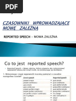 Mowa Zależna I Niezależna Przykłady | PDF