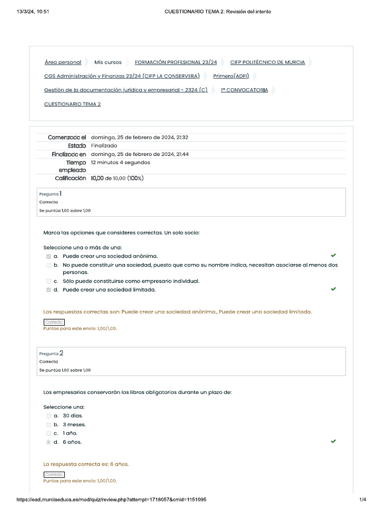 Gestion Tema 2 | PDF
