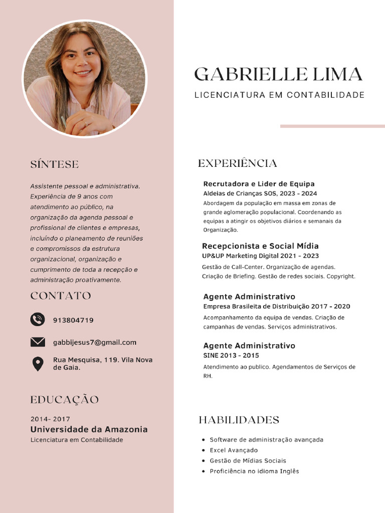 Gabrielle Lima Pontes CV | PDF
