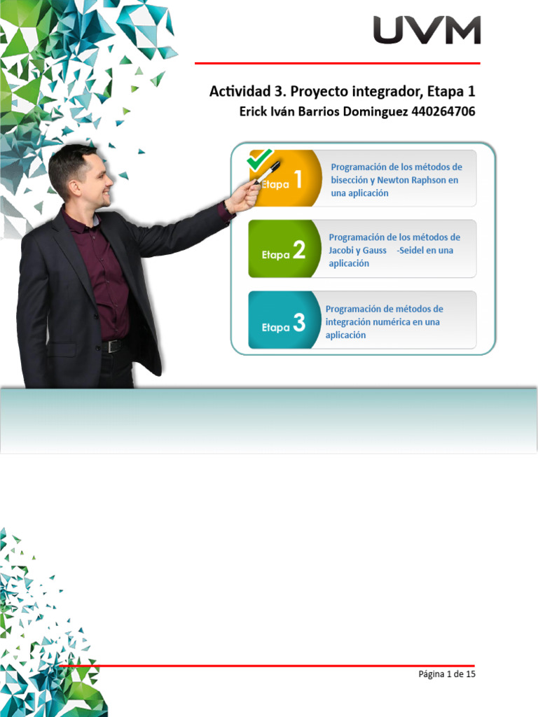 InstruccionesProyectoE1_A3 | PDF | Análisis numérico | Informática teórica