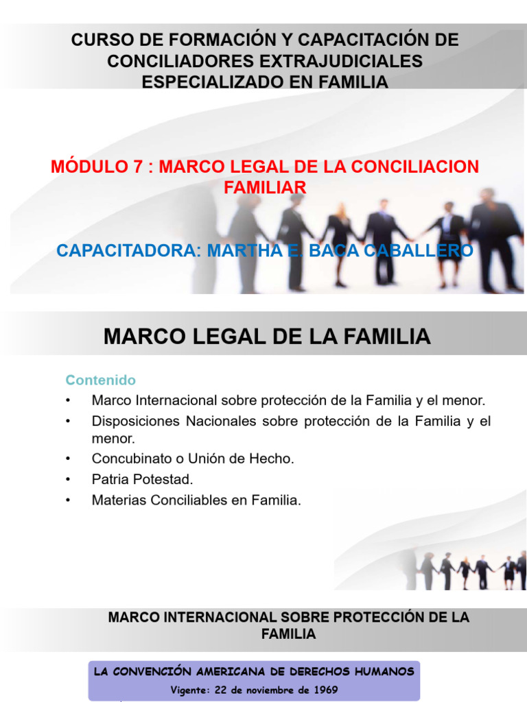 PPT- MÓDULO 7. MARCO LEGAL DE LA CONCILIACION FAMILIAR (1) | PDF | Derechos de los niños ...