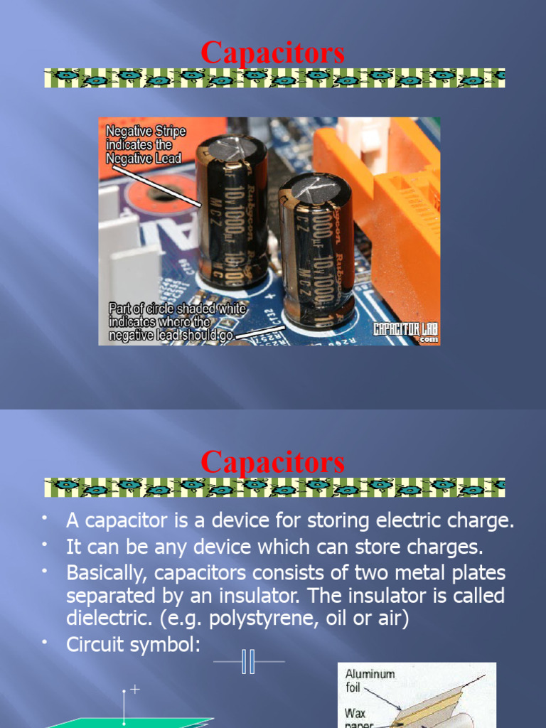 4th Quarter Week 1 Capacitors 1 | PDF | Capacitor | Dielectric