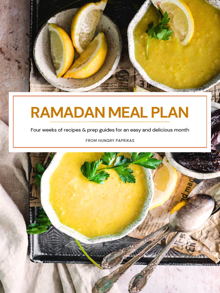 Ramadan Meal Plan 2024 | Download Free PDF | Eggplant | Middle Eastern Cuisine