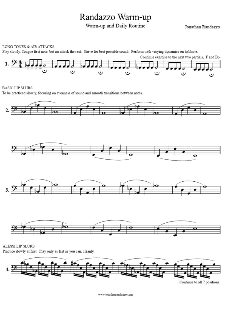 Randazzo Warmup-2 | PDF | Musicology | Musical Compositions