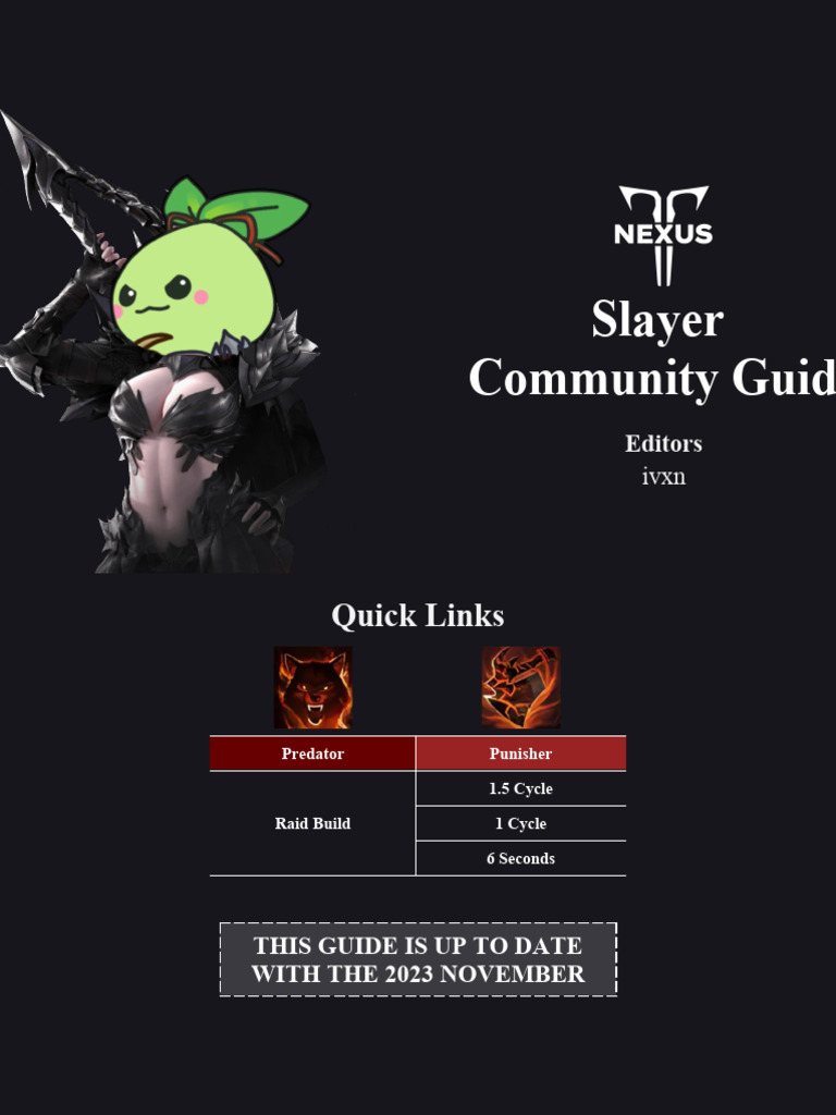 Slayer Community Guide | PDF