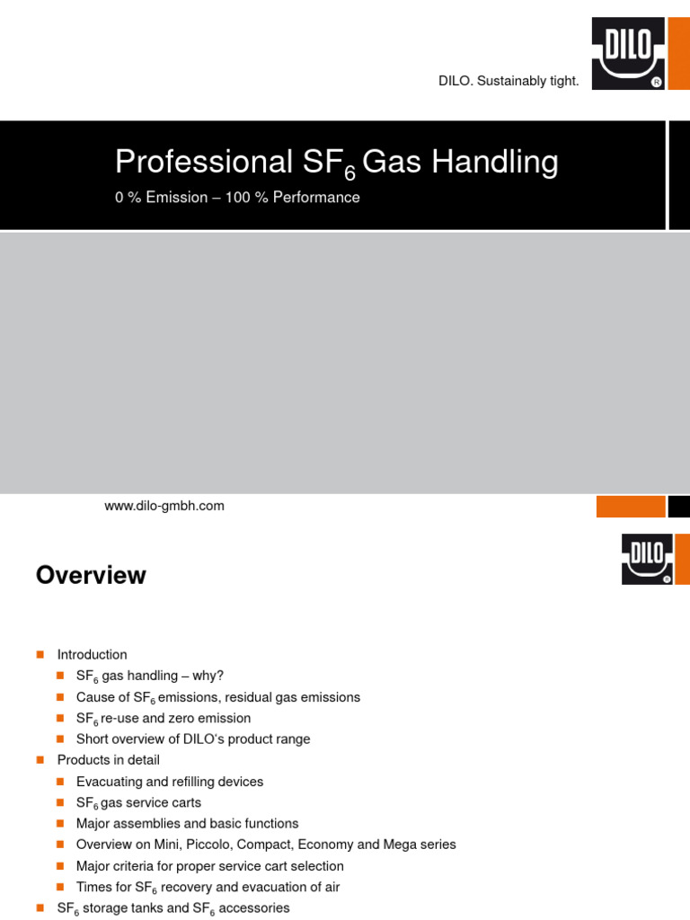 SF6 Gas Handling Solutions Overview | PDF | Vacuum | Gases
