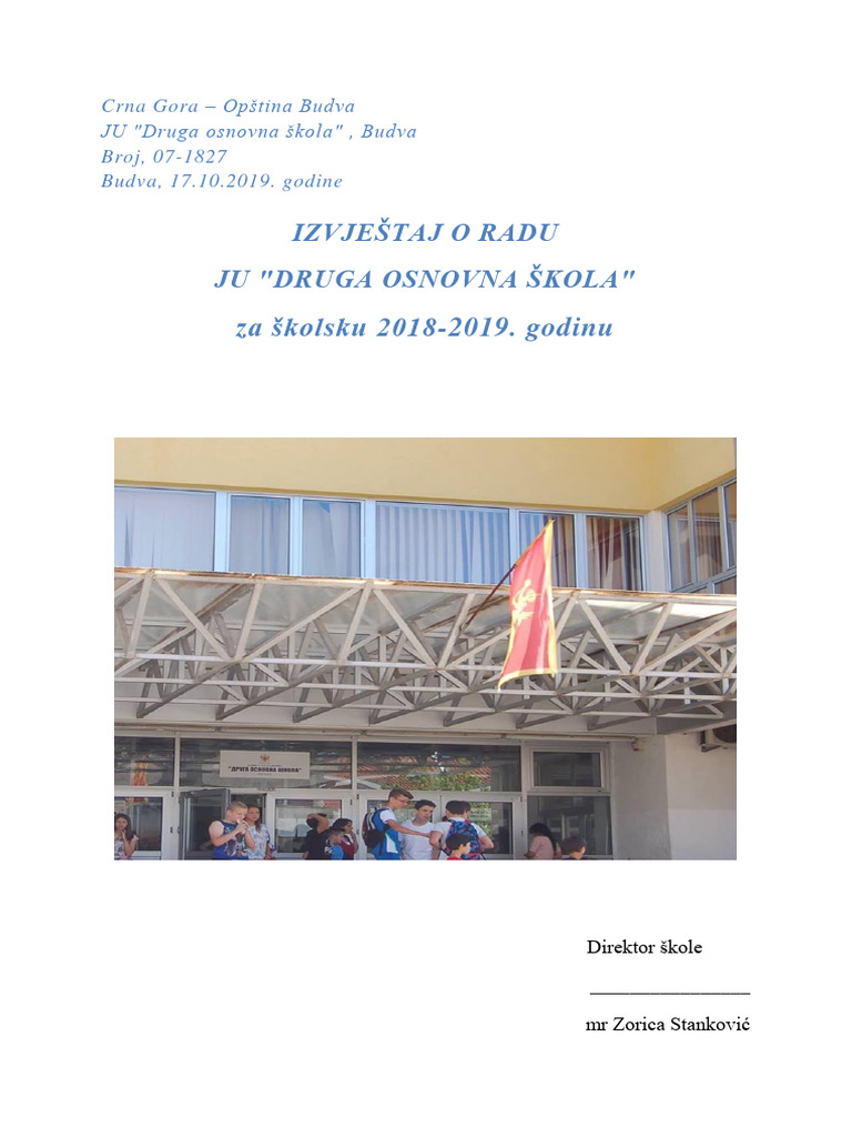 Izvjestaj GPL 2018 2019 | PDF