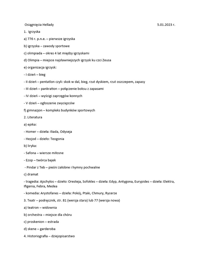 Hellada Osiągniecia | PDF