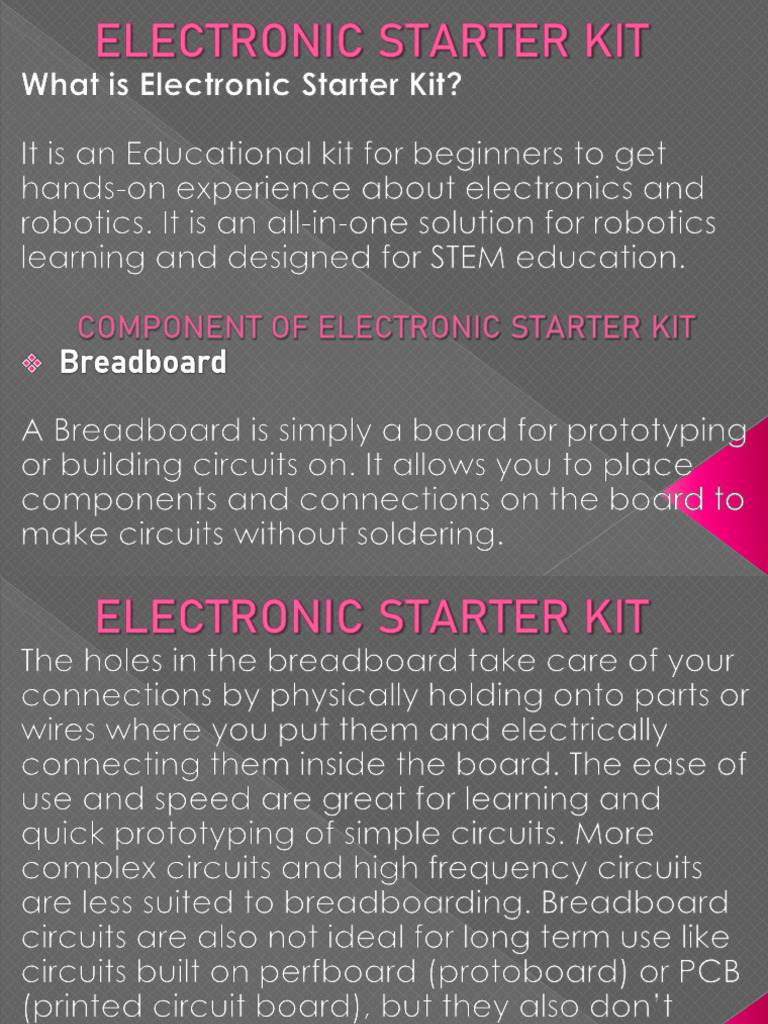 Electronic Starter Kit 2 | PDF
