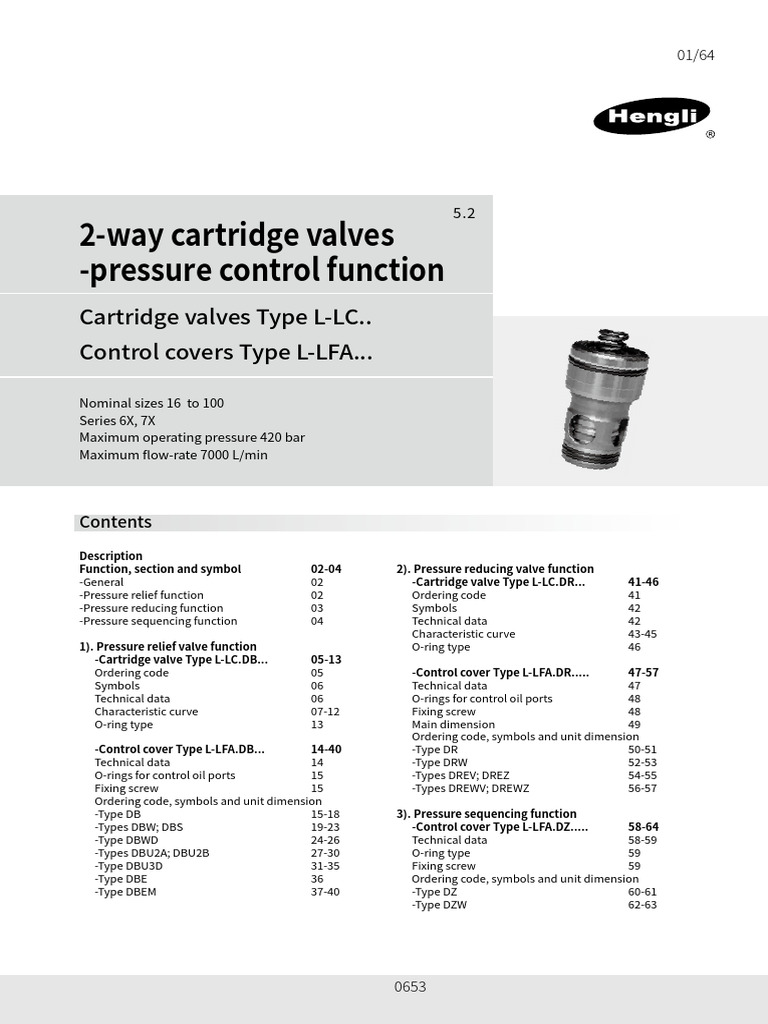 Pressure Function - Type L-LC | PDF | Valve | Gas Technologies