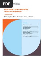 Cambridge Science Competition - FAQs | PDF | Science | Learning