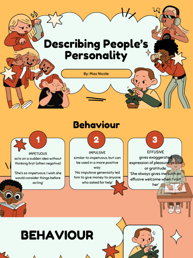 Describing People B1 - B2 | PDF | Extraversion And Introversion ...
