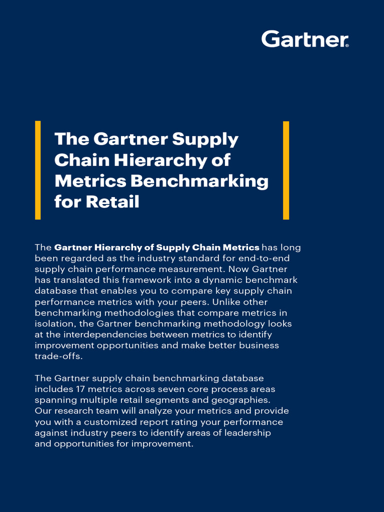 Introducing Retail Supply Chain Benchmarking From Gartner | PDF ...