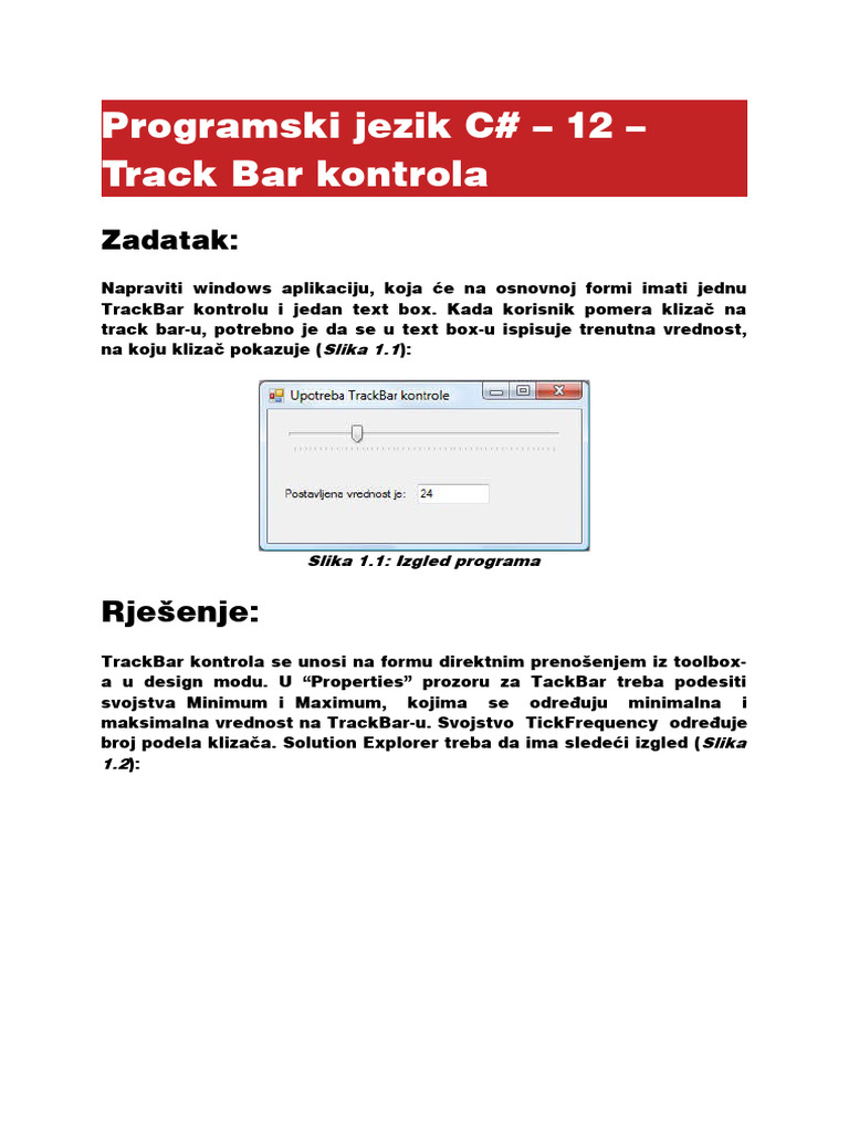 Track Bar Kontrola | PDF