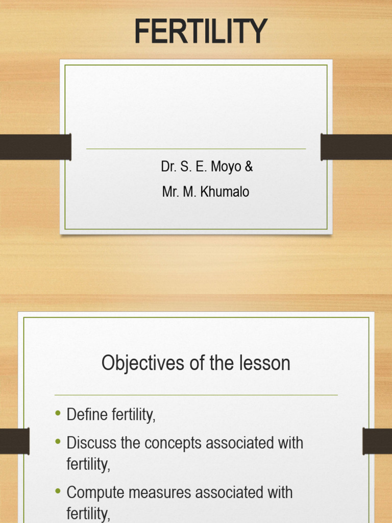 Unit Three - Fertility 2022 | PDF | Total Fertility Rate | Fertility