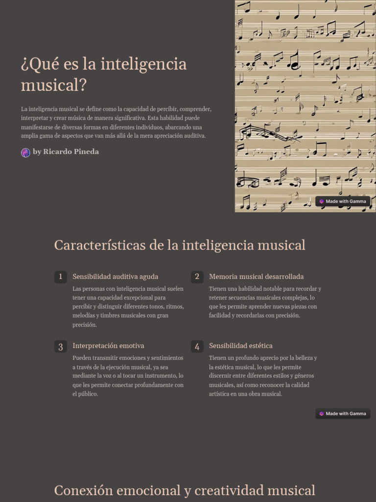 Que-es-la-inteligencia-musical | PDF | Inteligencia | Las emociones