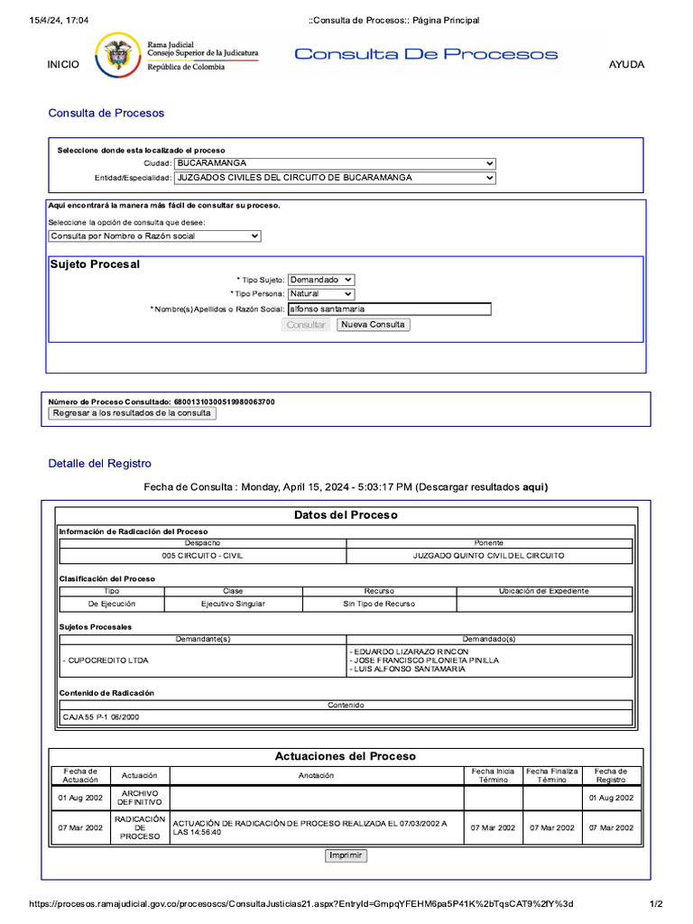 documentos procesos | PDF