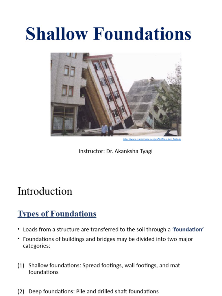 Understanding Shallow Foundation Capacity | PDF | Foundation ...