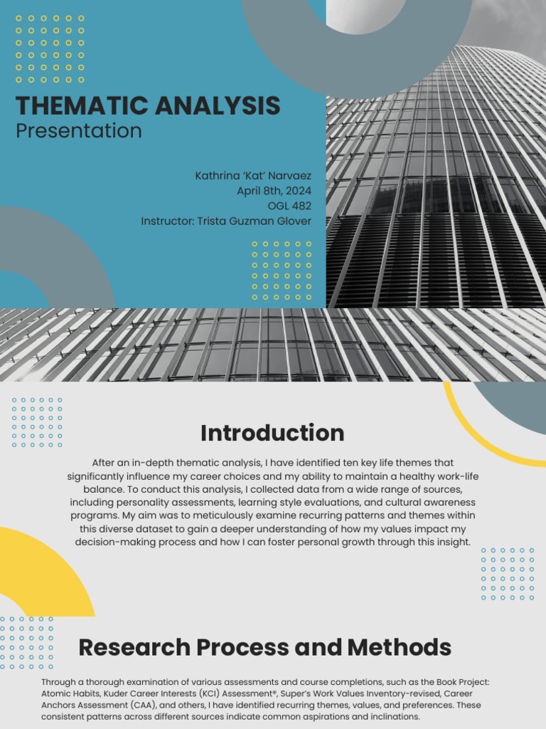 thematic analysis presentation updated | PDF | Creativity | Personality ...