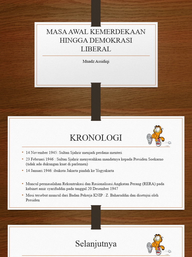 Masa Awal Kemerdekaan Hingga Demokrasi Liberal | PDF | Politik